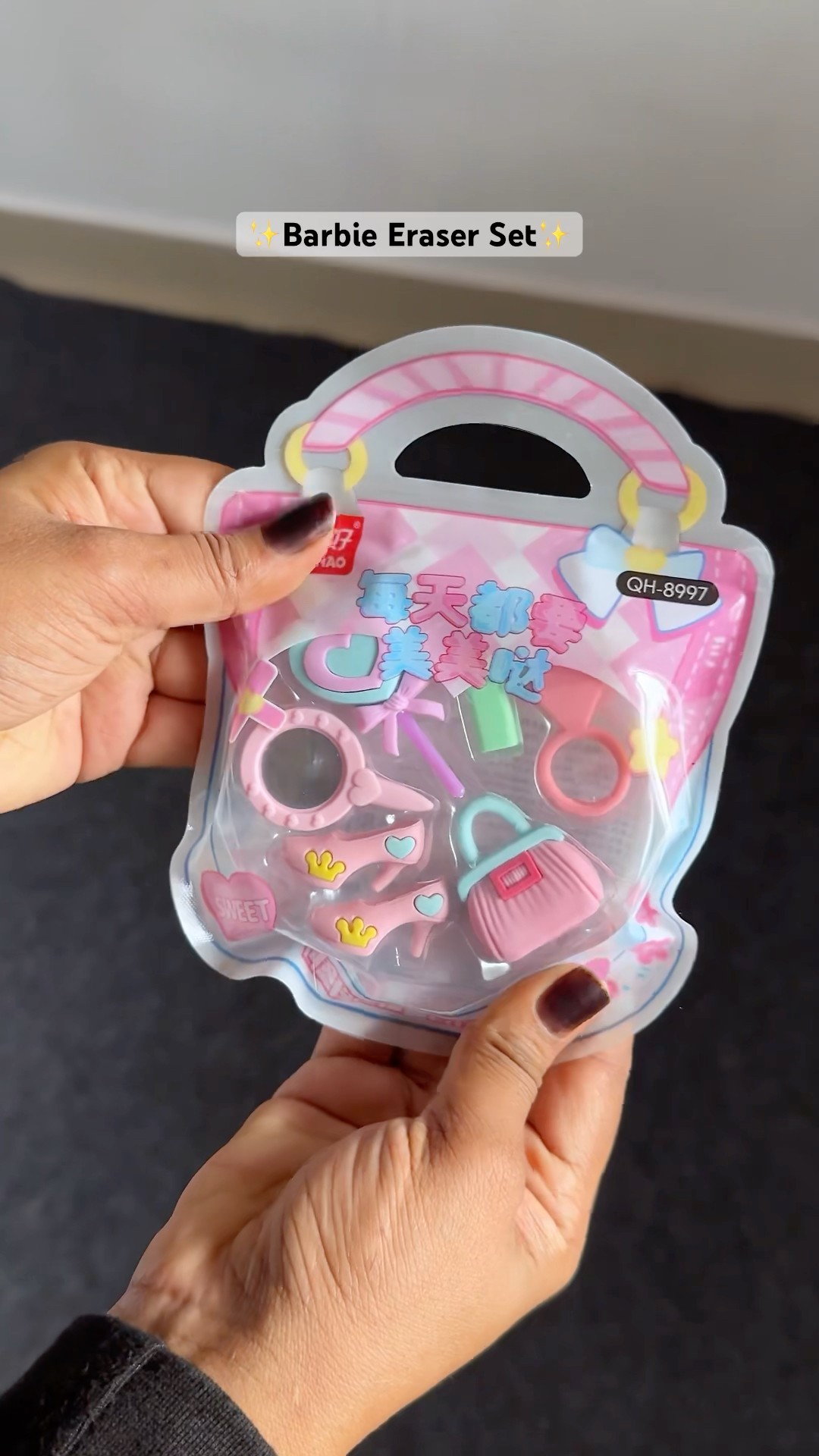 Barbie eraser set store