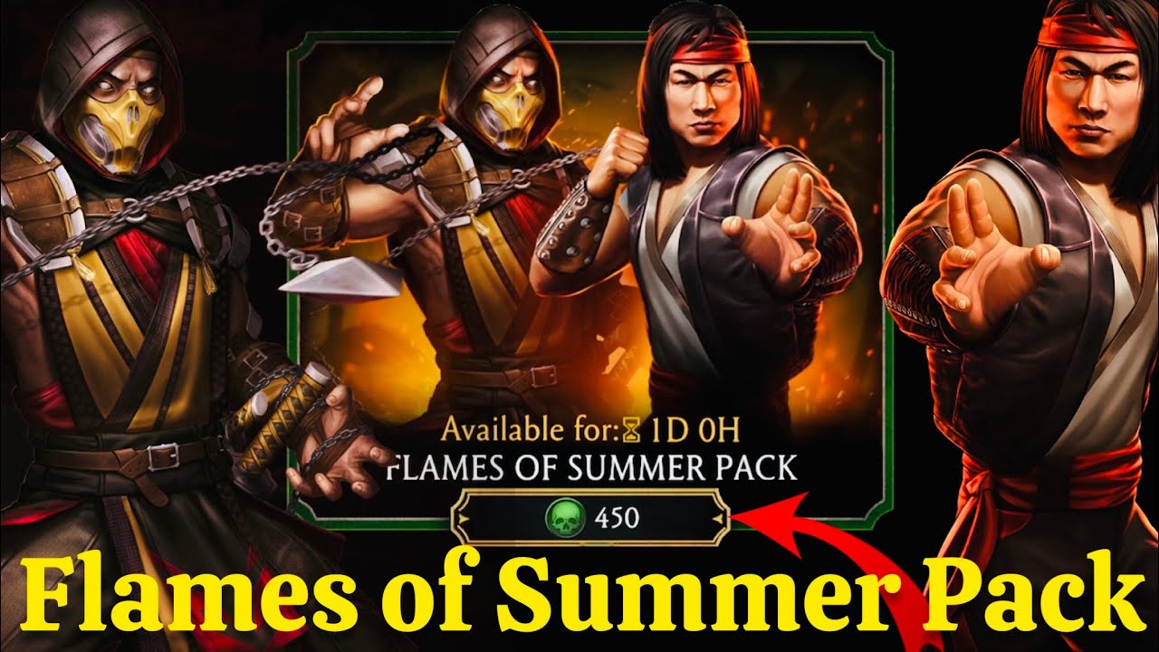 Flames of summer pack opening Mortal Kombat Mobile | this pack is ...