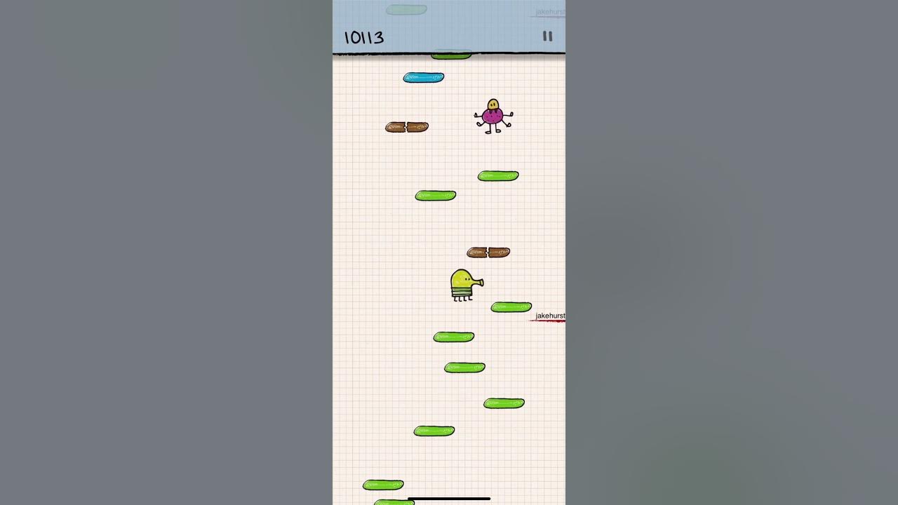 Playing doodle jump - YouTube