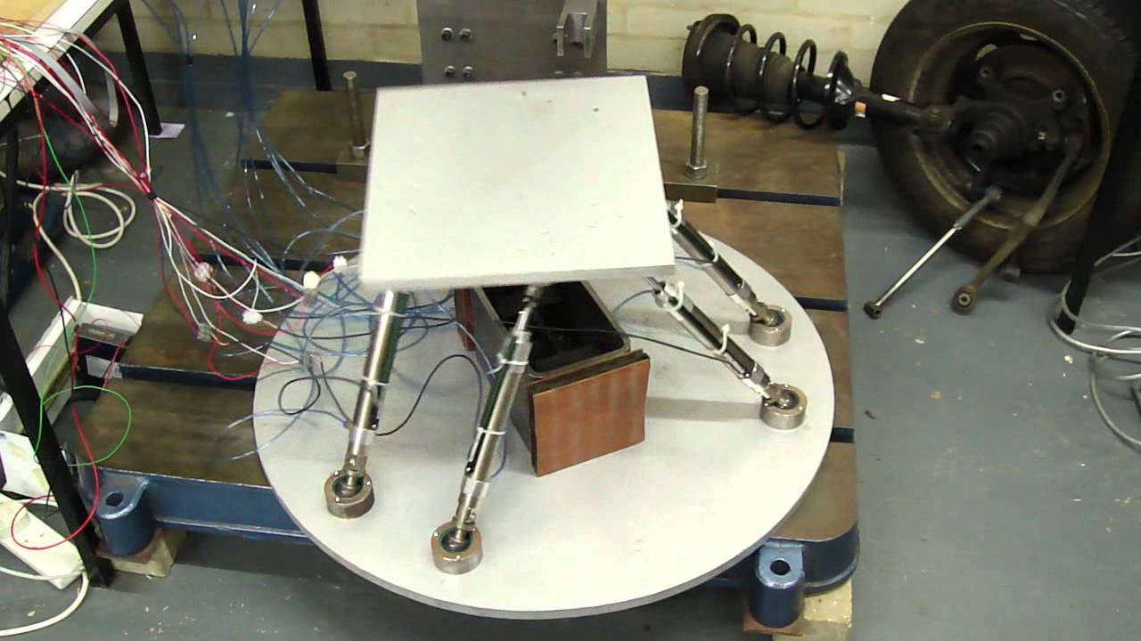 Pneumatic Stewart Platform - YouTube