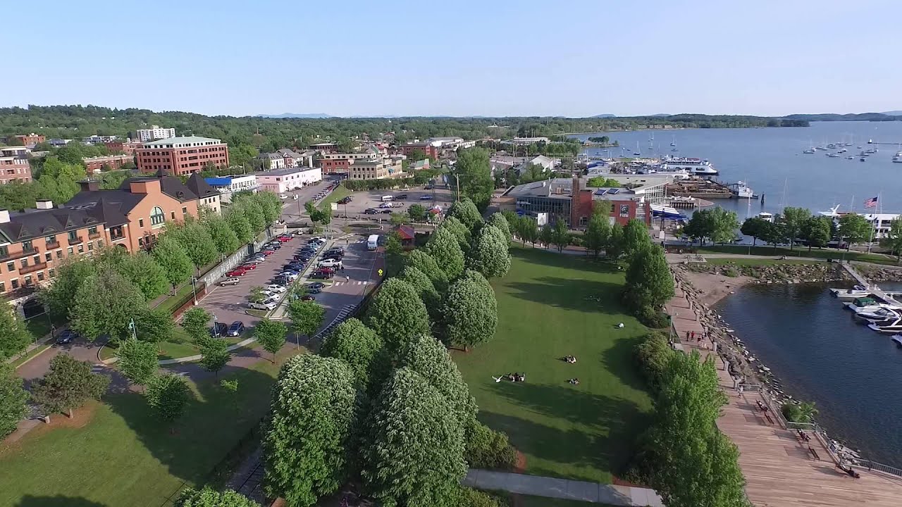 Drone Footage Burlington Waterfront - YouTube