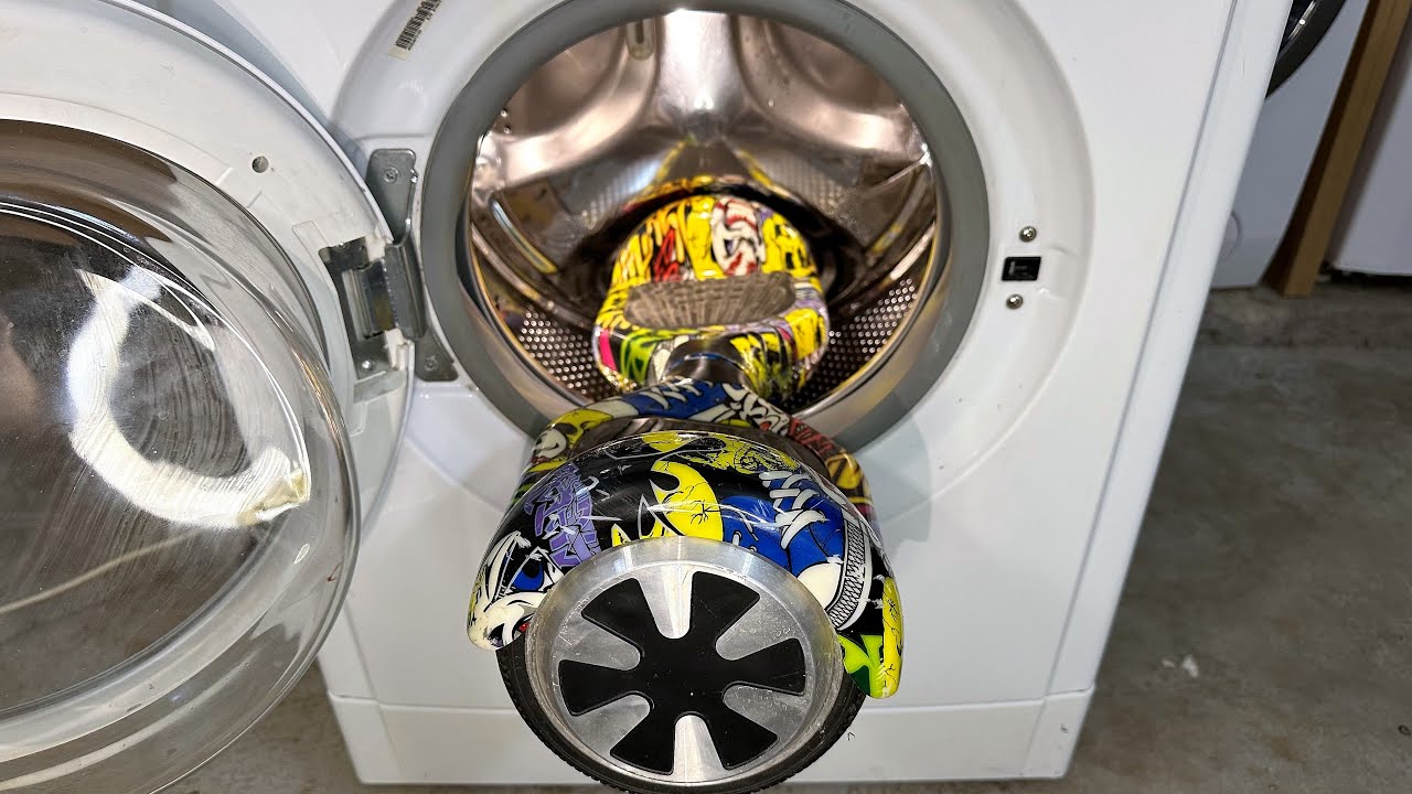 Experiment - Hoverboard - in a Washing Machines - YouTube