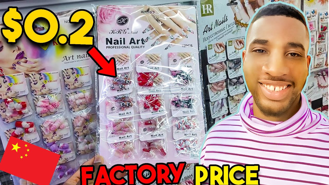 World Biggest Artificial Nails Wholesale Market In China|Factory Price ...