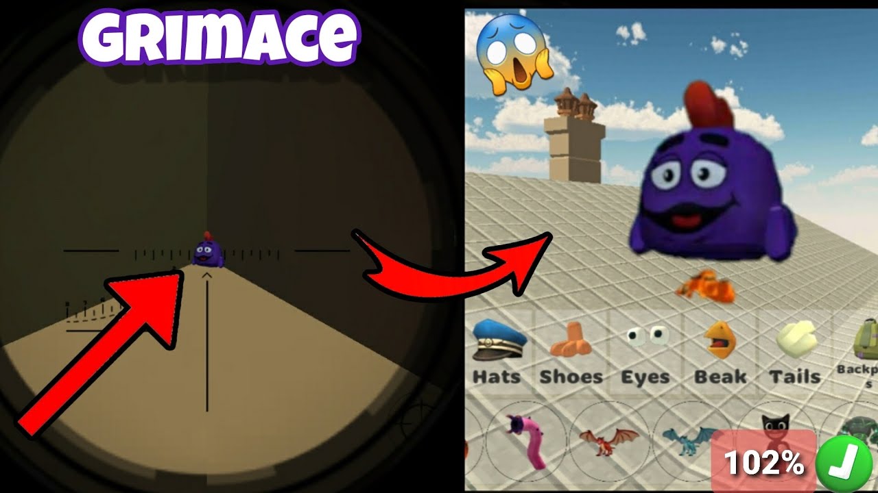 Real Grimace in chicken gun😱😱|102%REAL| - YouTube