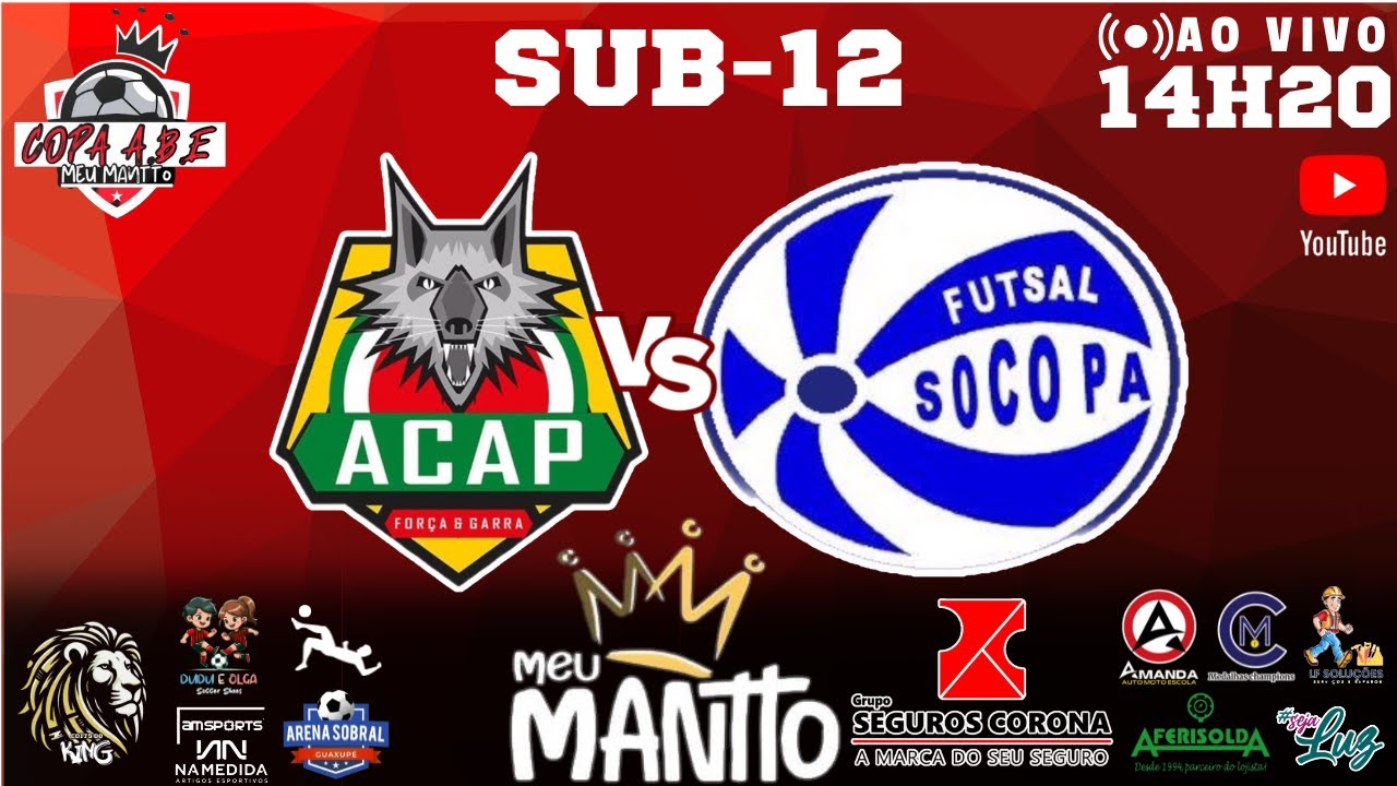 ACAP vs SOCOPA - SUB-12 - 1ª Copa ABE MEU MANTTO - YouTube