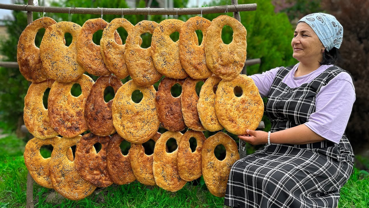 Rustic Kaak Bread | Wood Oven Baking at its Finest | Easy Chicken ...