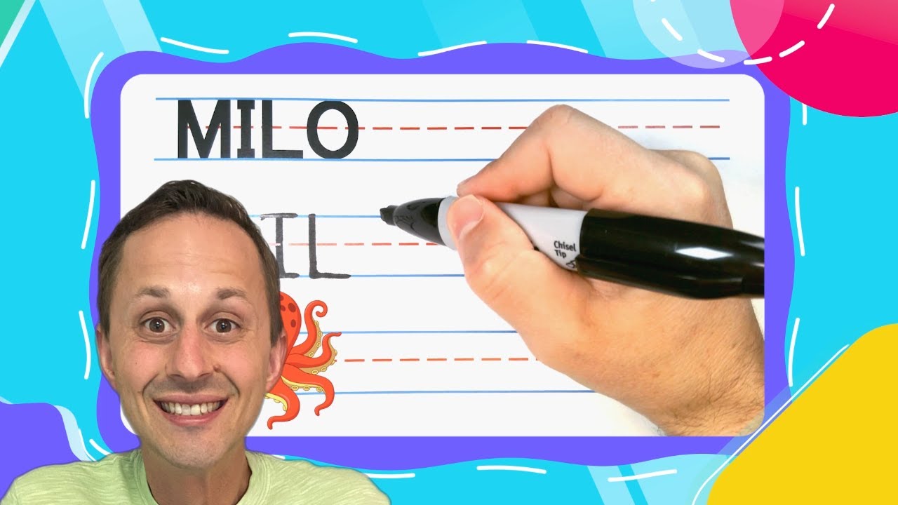 How To Write MILO | Write With Me! -- FOR KIDS - YouTube