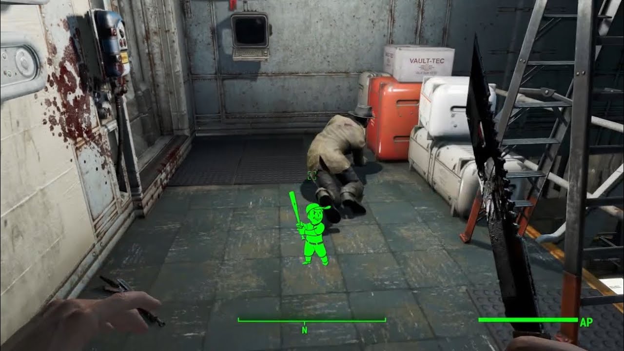 Fallout 4-Throatslicer Kills Dino - YouTube