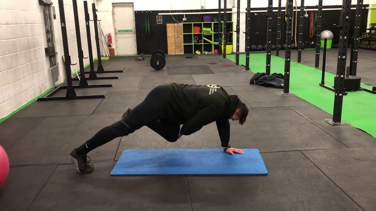 Tall Plank with Knee Touch - YouTube