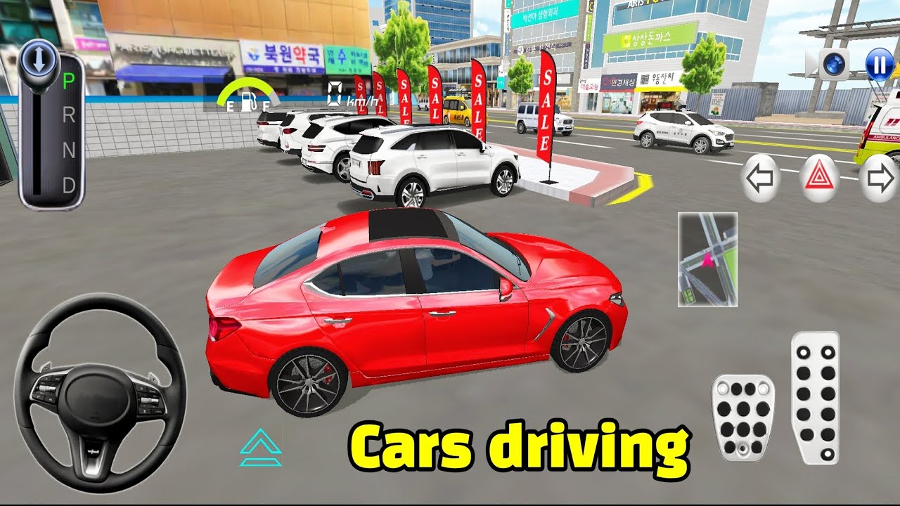 New red colour car driving in 3d driving class game - driving new cars ...