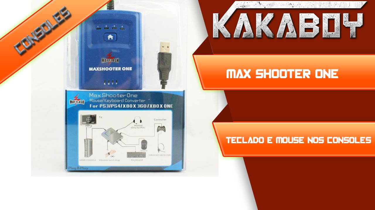 Como Configurar o Max Shooter One - Mouse e Teclado nos Consoles - YouTube