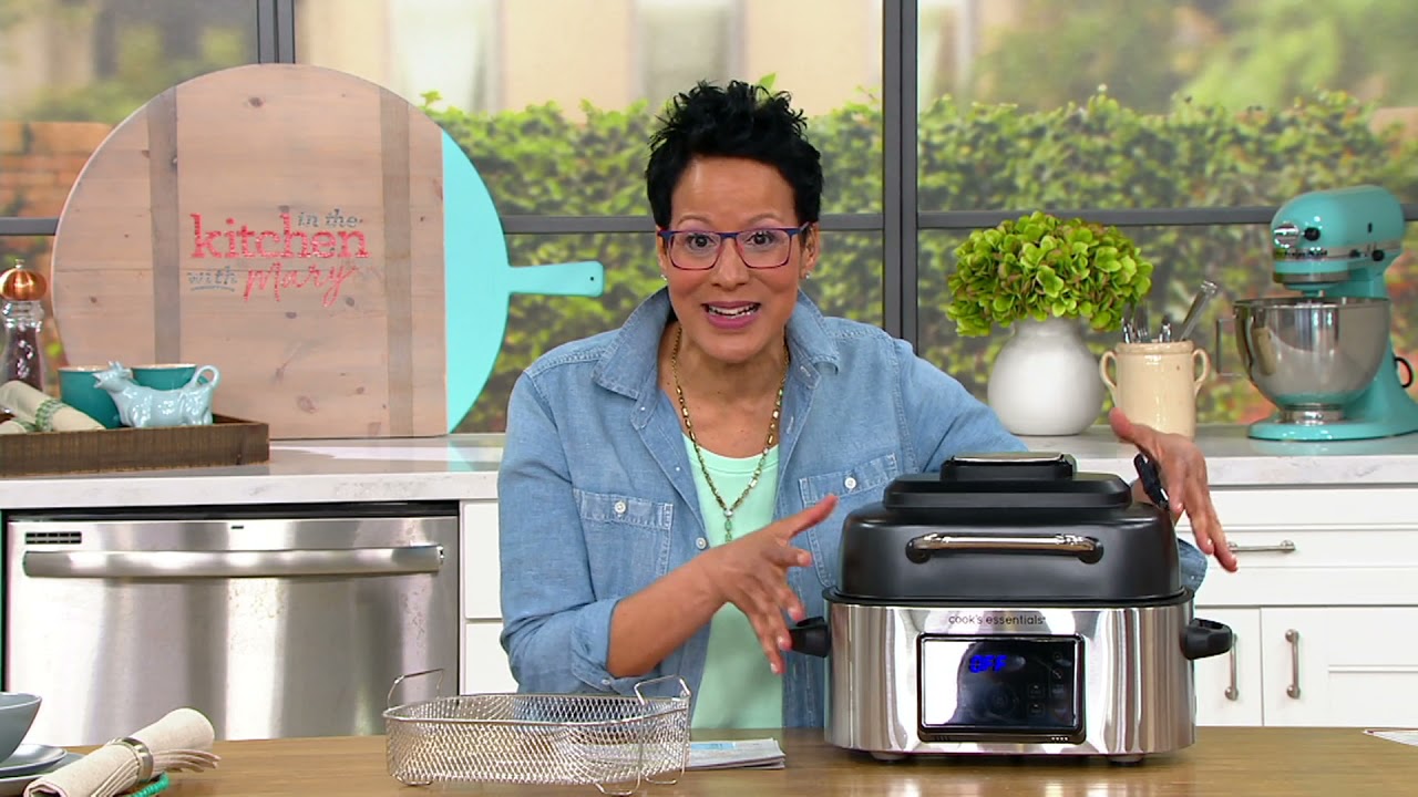 Cook's Essentials 6qt 1600W Air Fryer Grill w/ 7 Presets on QVC - YouTube