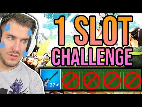 1 SLOT CHALLENGE W FORTNITE! - YouTube