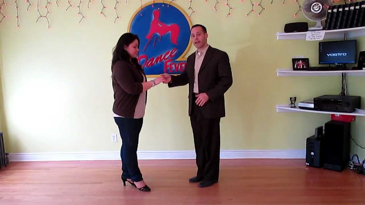 Salsa dancing in Brooklyn. Reverse cross body lead var #1 - YouTube