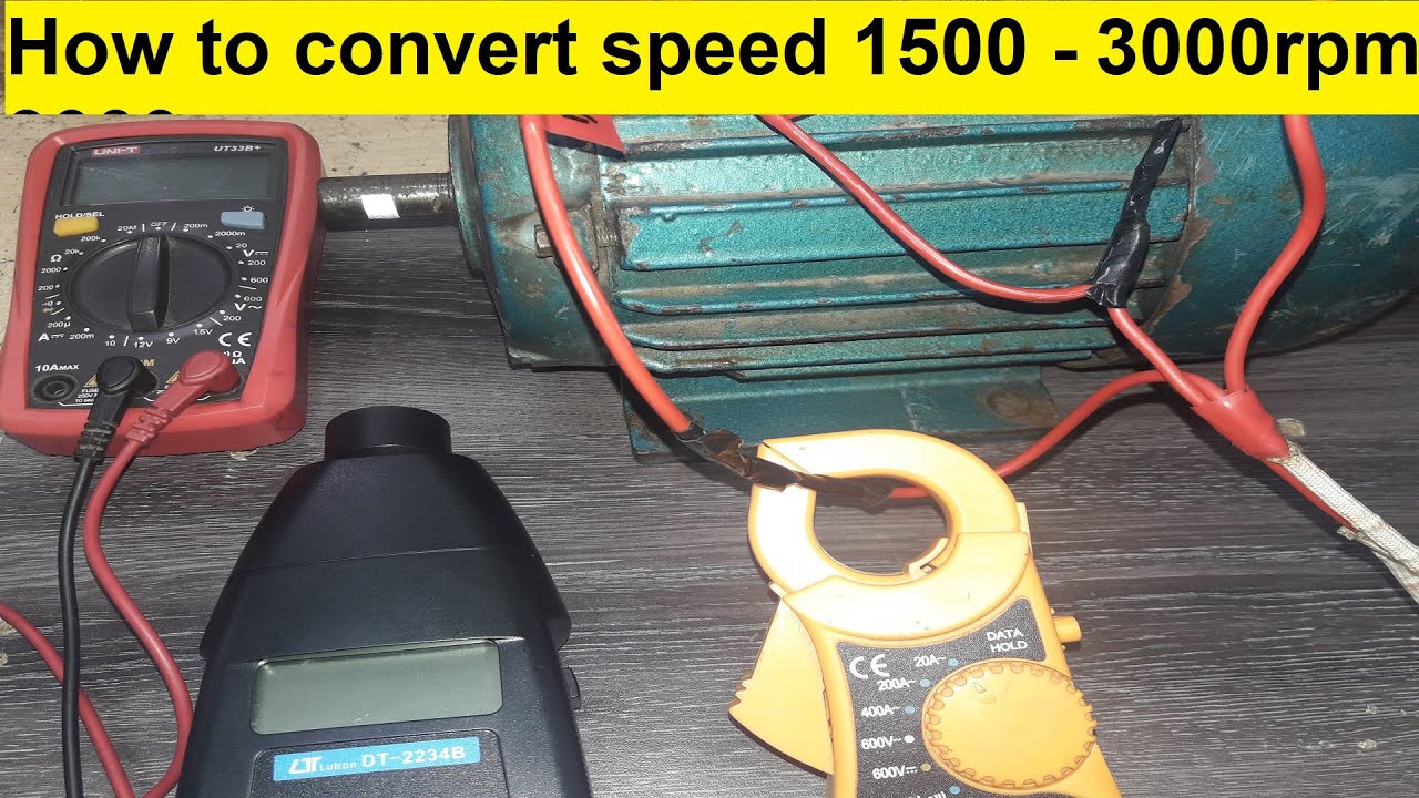 how to change motor speed. how to convert speed 1500 rpm to 3000 rpm ...