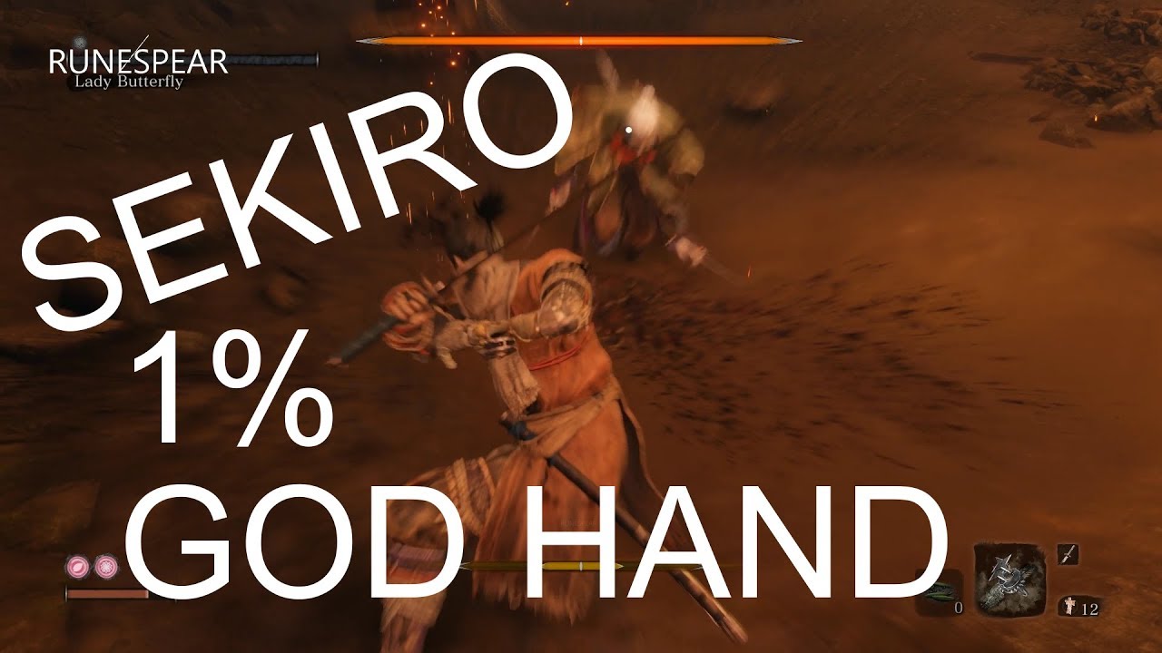 Sekiro 1% God hand. no potion no death. - YouTube