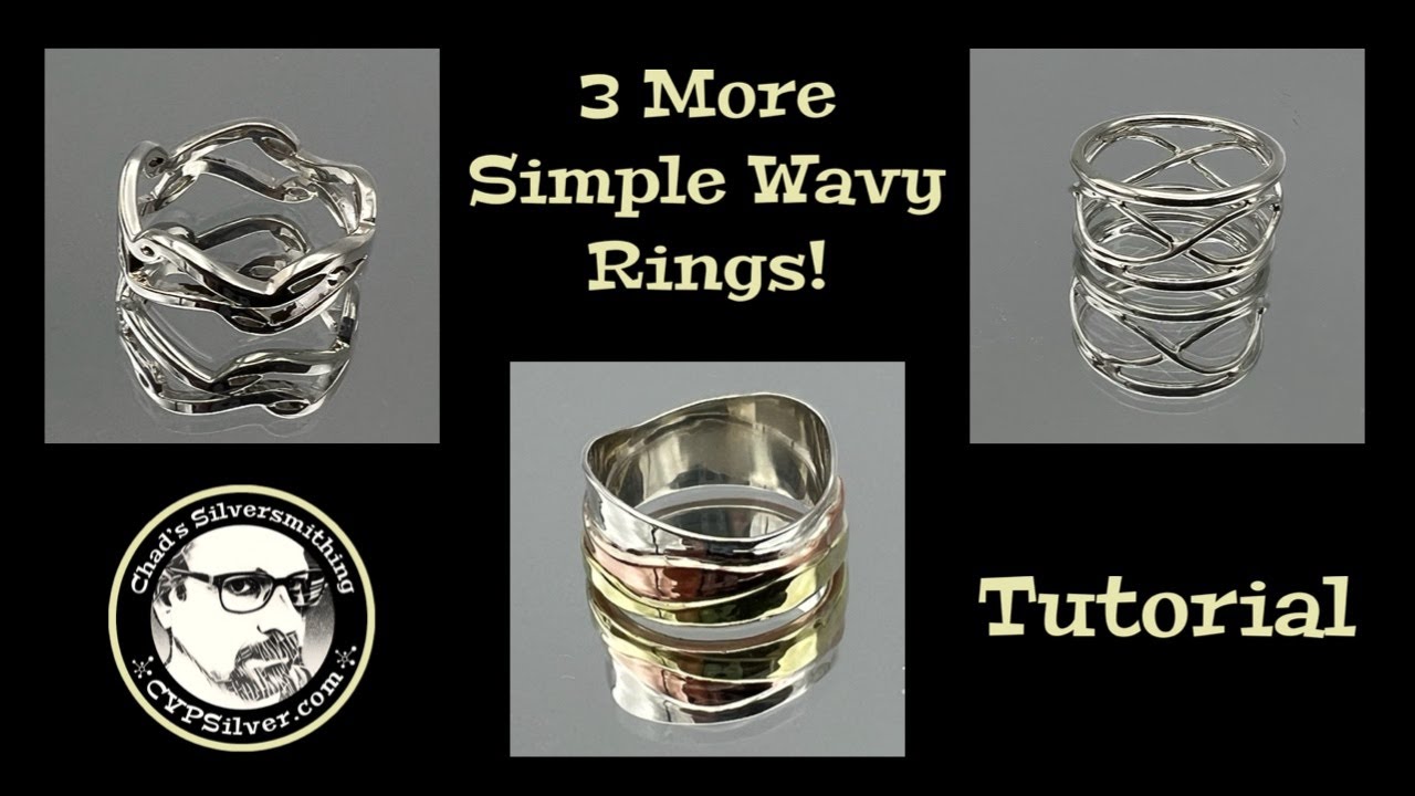 3 More Wavy Ring Ideas: A Silversmithing Tutorial - YouTube