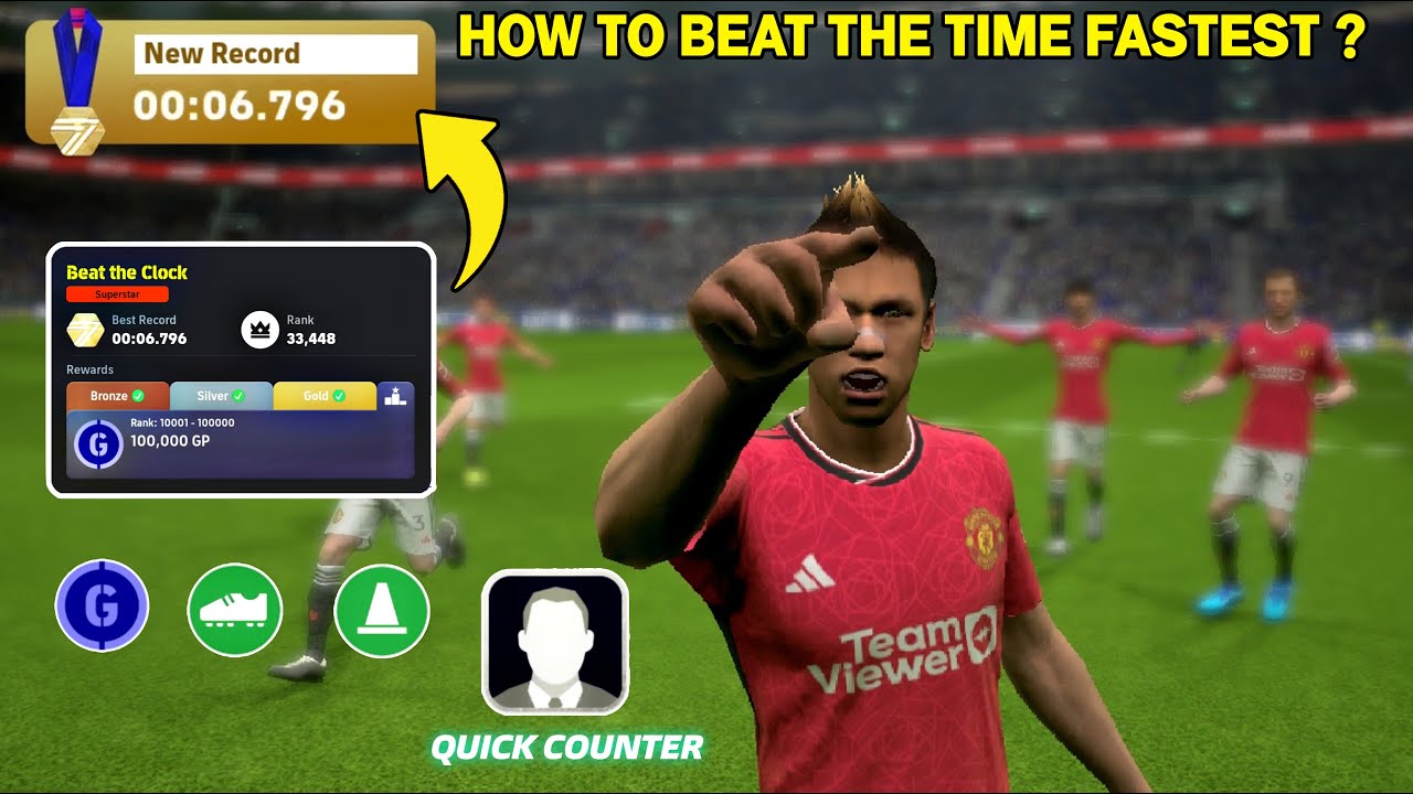 HOW TO BEAT THE TIME FASTEST IN NEW EVENT BEAT THE CLOCK || EFOOTBALL ...