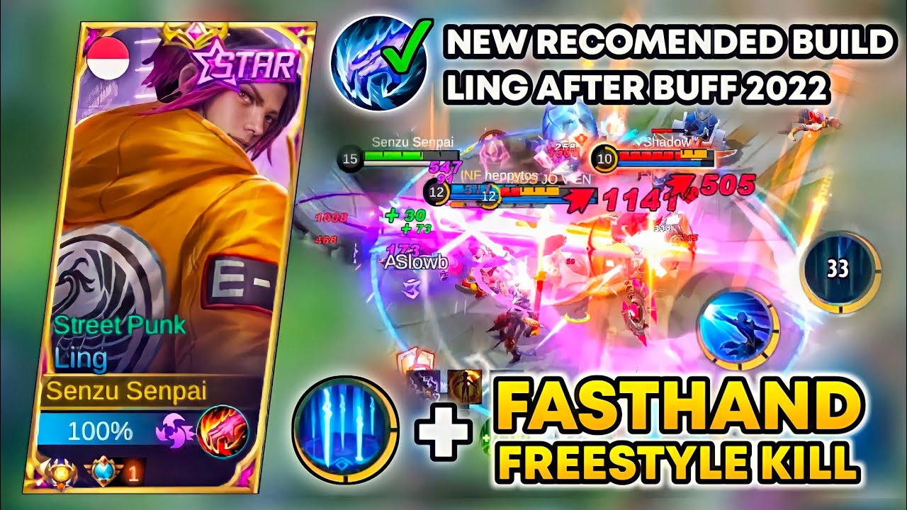 LING FASTHAND FREESTYLE KILL | NEW BEST BUILD LING AFTER BUFF ...