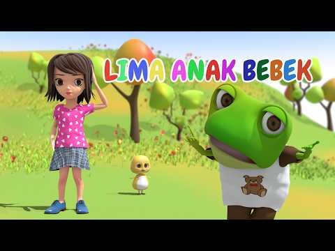 Lima Anak Bebek | Lagu Anak Indonesia Populer | Belajar Berhitung Bersama Kodi Kodok