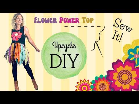 Upcycle Magic | Make a Colorful Boho Top Using a Tank + Scarves