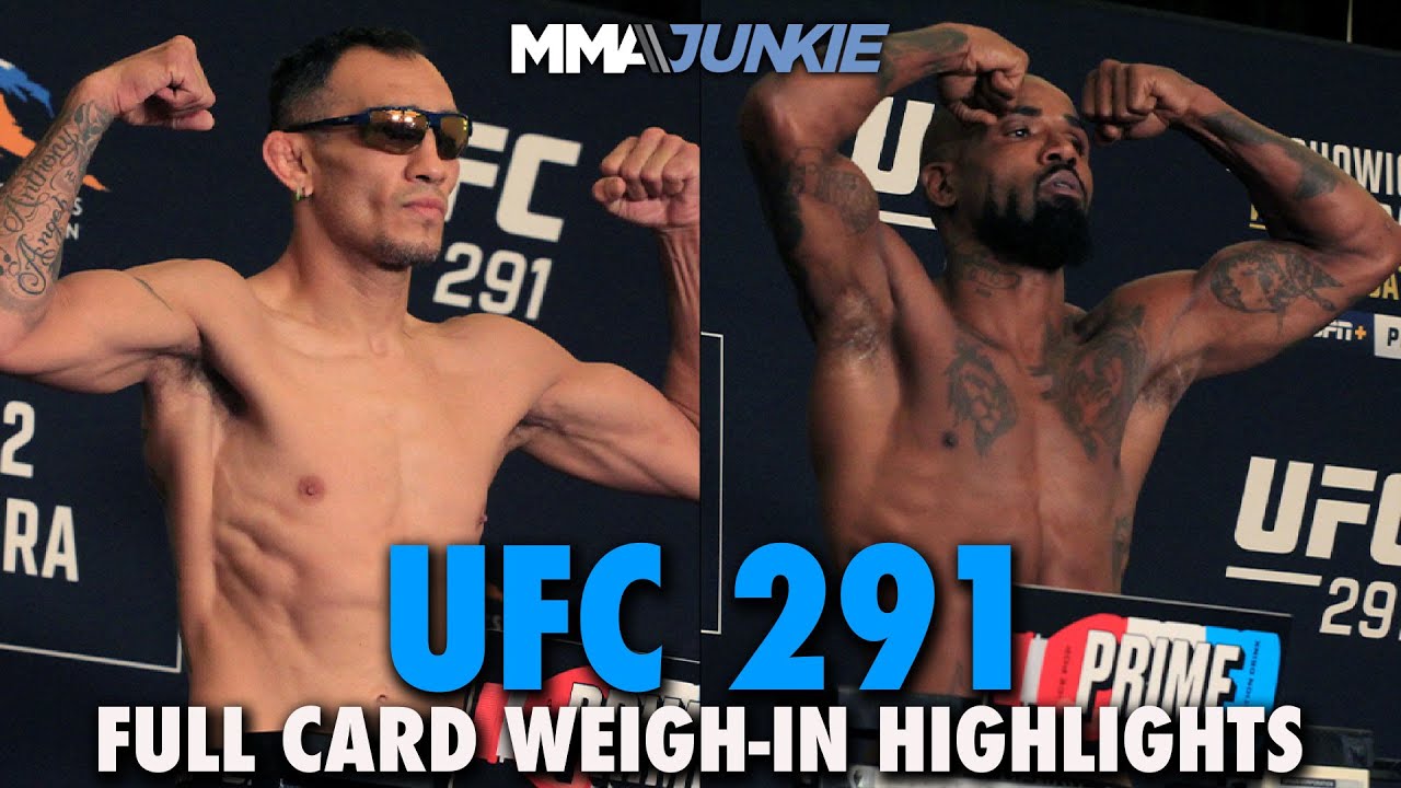 UFC 291 Official Weigh-In Highlights: Two Fighters Heavy, Including ...