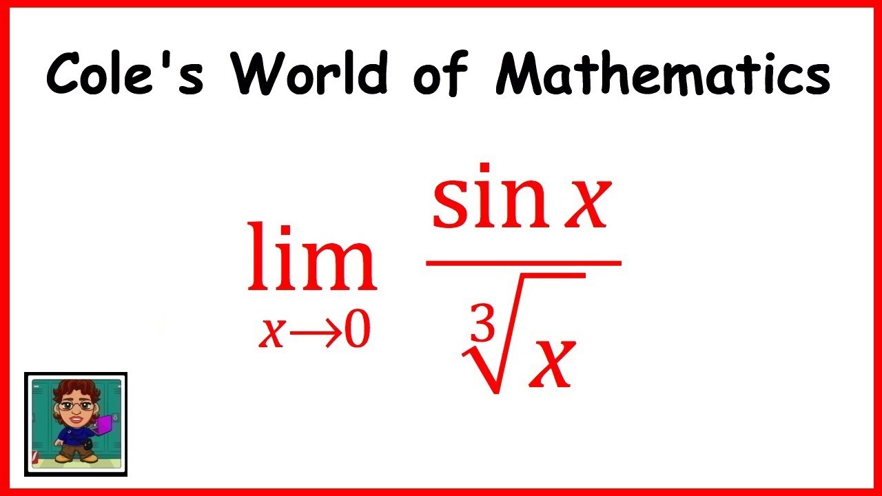 Limit Of Sin X cube Root X Calculus 1 YouTube