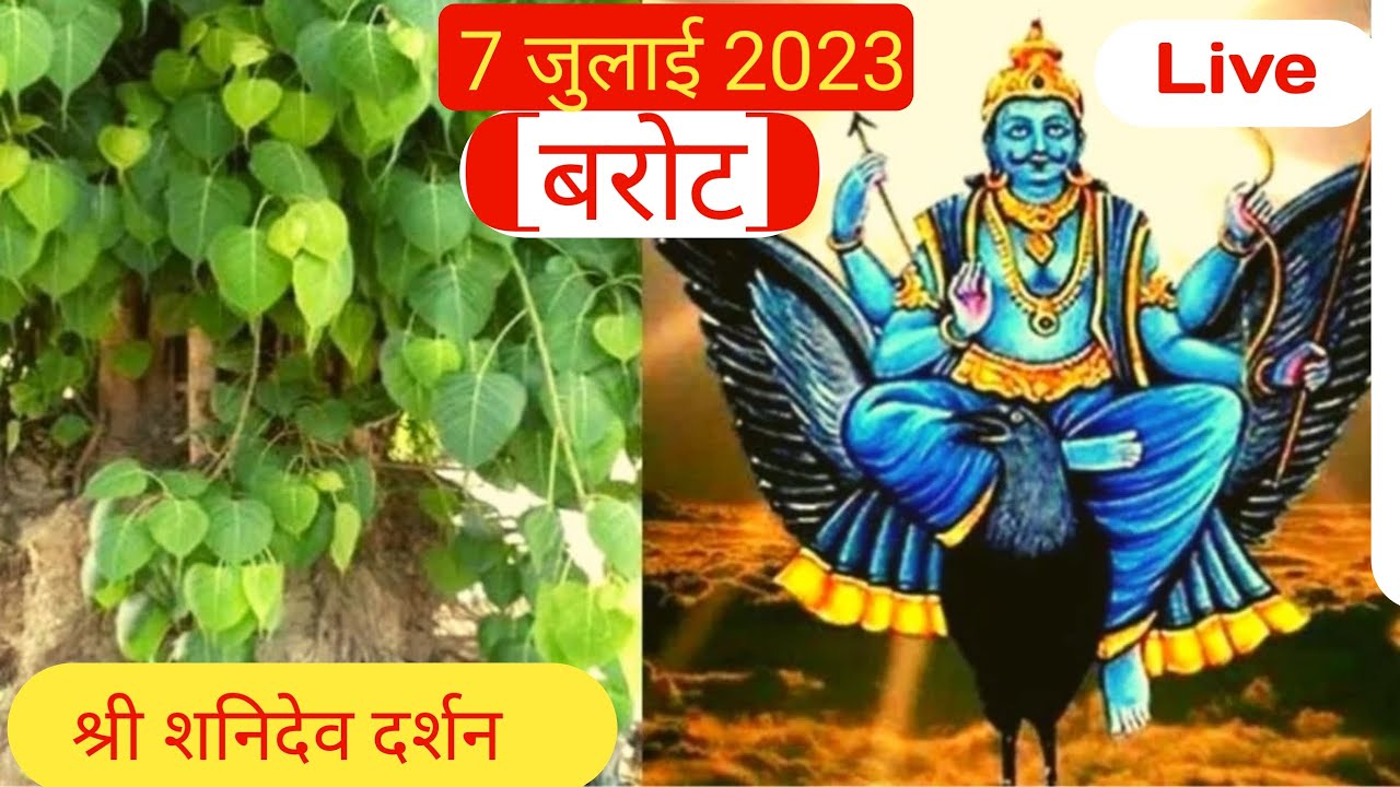 Shani Dev Maharaj ke darshan Barot - YouTube
