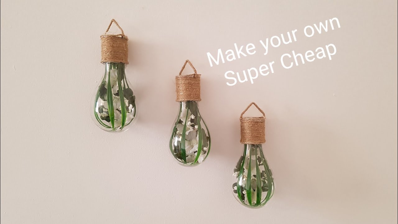 DIY, make your own hanging flower bulbs - YouTube