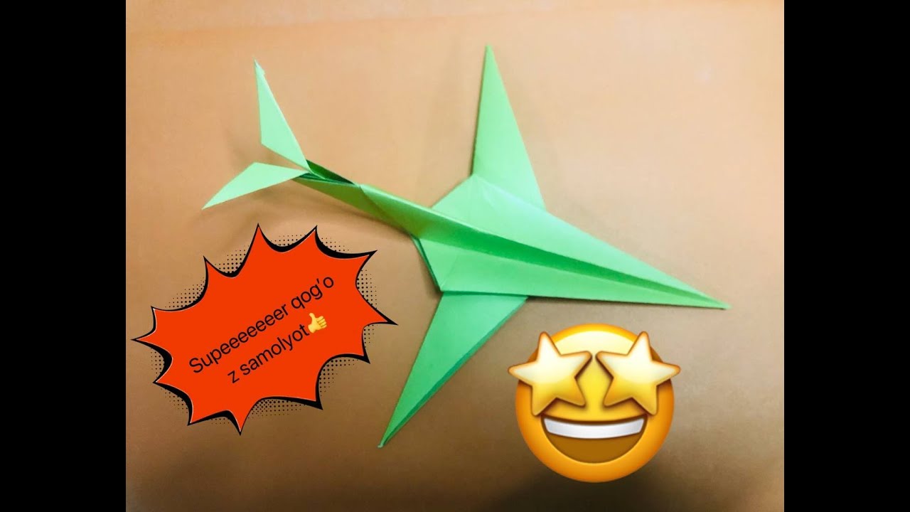 #SAMALIYOT origami #mehnat #mohir_qo'llar #craft #origami #qog'ozshakil ...