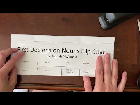 First Declension Noun Flip Chart - YouTube