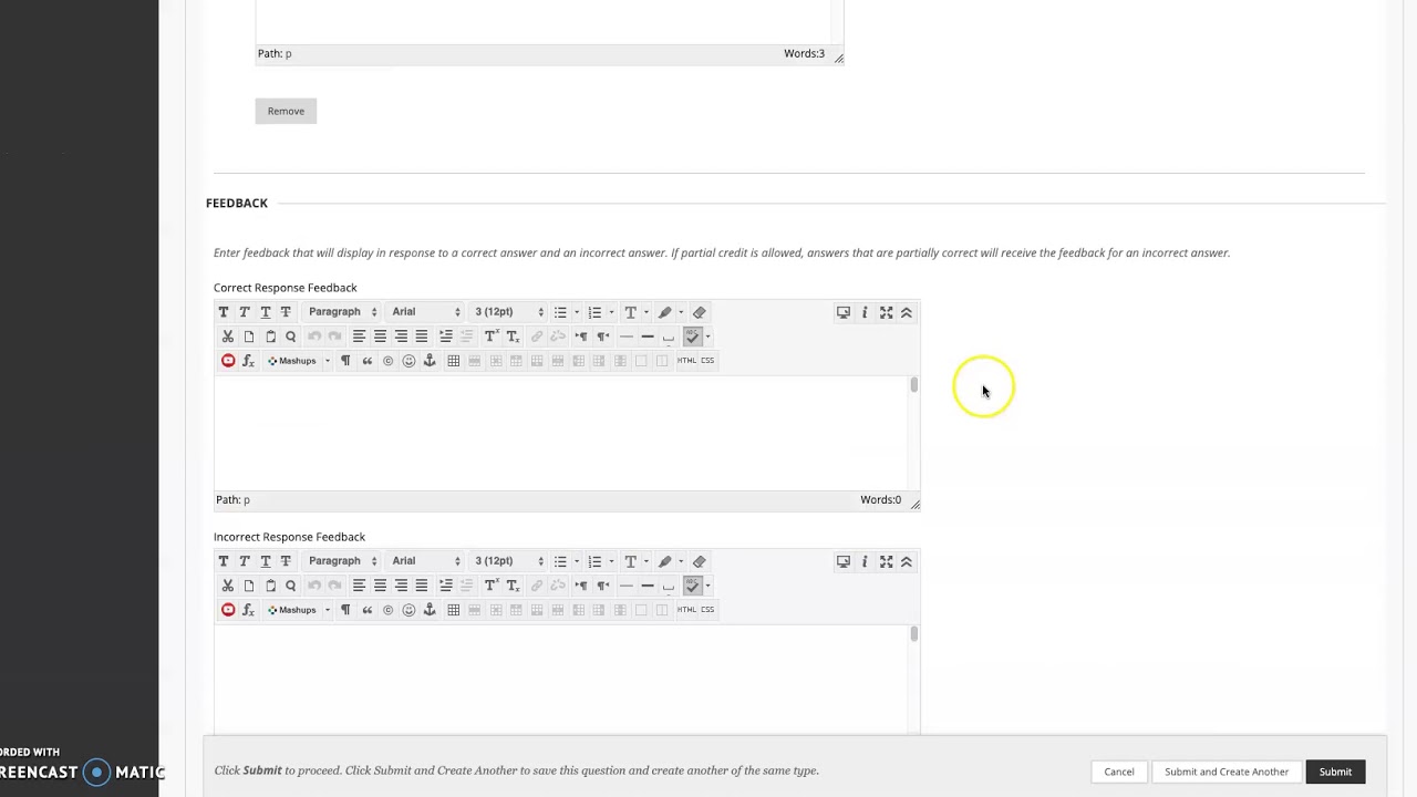 how to create exam, test on blackboard - YouTube