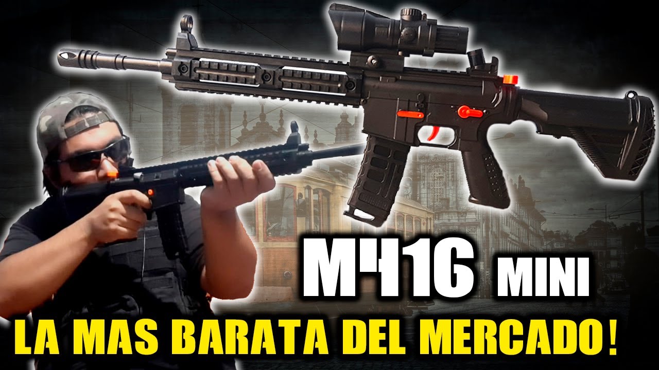 M416 Mini Automatica - (Review, unboxing prueva Gel blasters) - YouTube