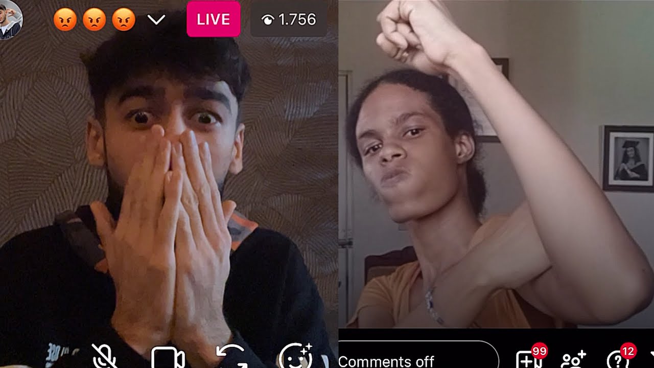 instagram live deaf Samvok and Nicole 😱😡😍 - YouTube