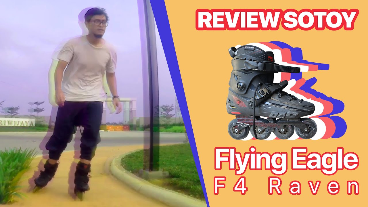 Review Sotoy Inline Skate Flying Eagle F4 Raven - YouTube
