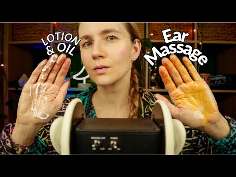 Binaural ASMR 👂 Lotion & Oil EAR MASSAGE