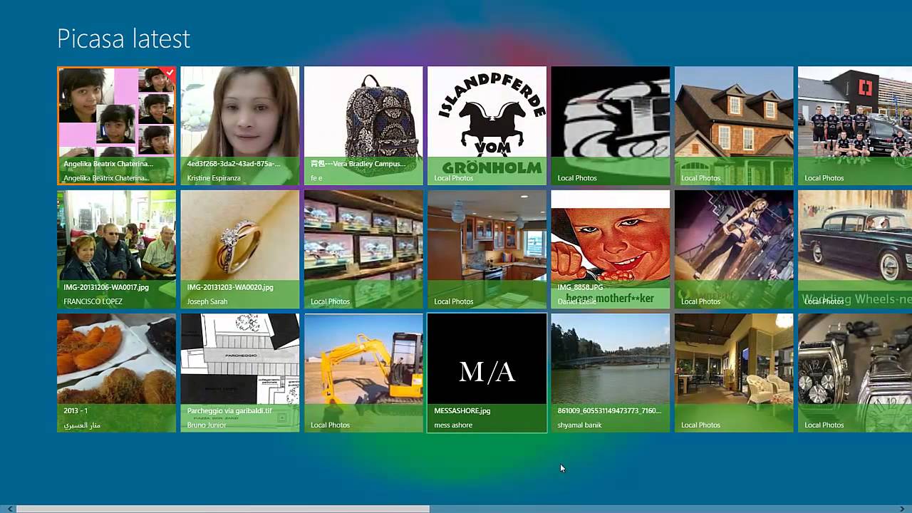 App de Picasa para windows 8 - YouTube