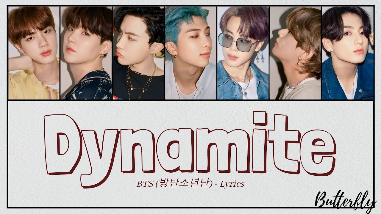 BTS (방탄소년단) - "Dynamite" / Lyrics - YouTube