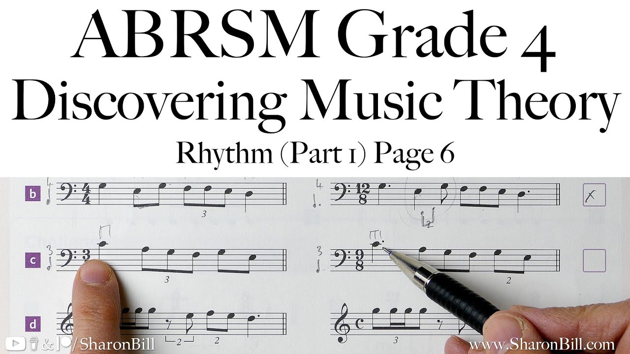 ABRSM Discovering Music Theory Grade 4 Rhythm (Part 1) Page 6 with ...