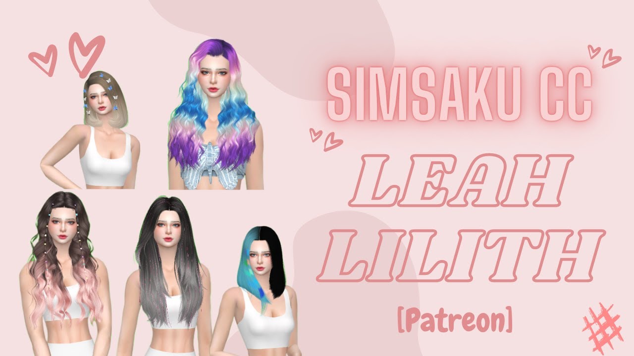 SimSaku cc Sims 4 cc ( Creador[Leah Lilith][Patreon] ) - YouTube