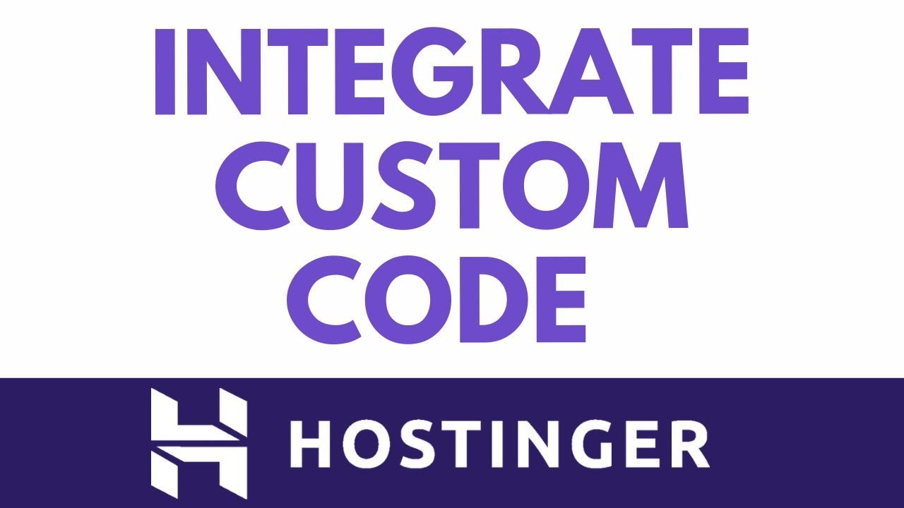 How To Add Custom Code In Hostinger Website Builder Step By Step - YouTube