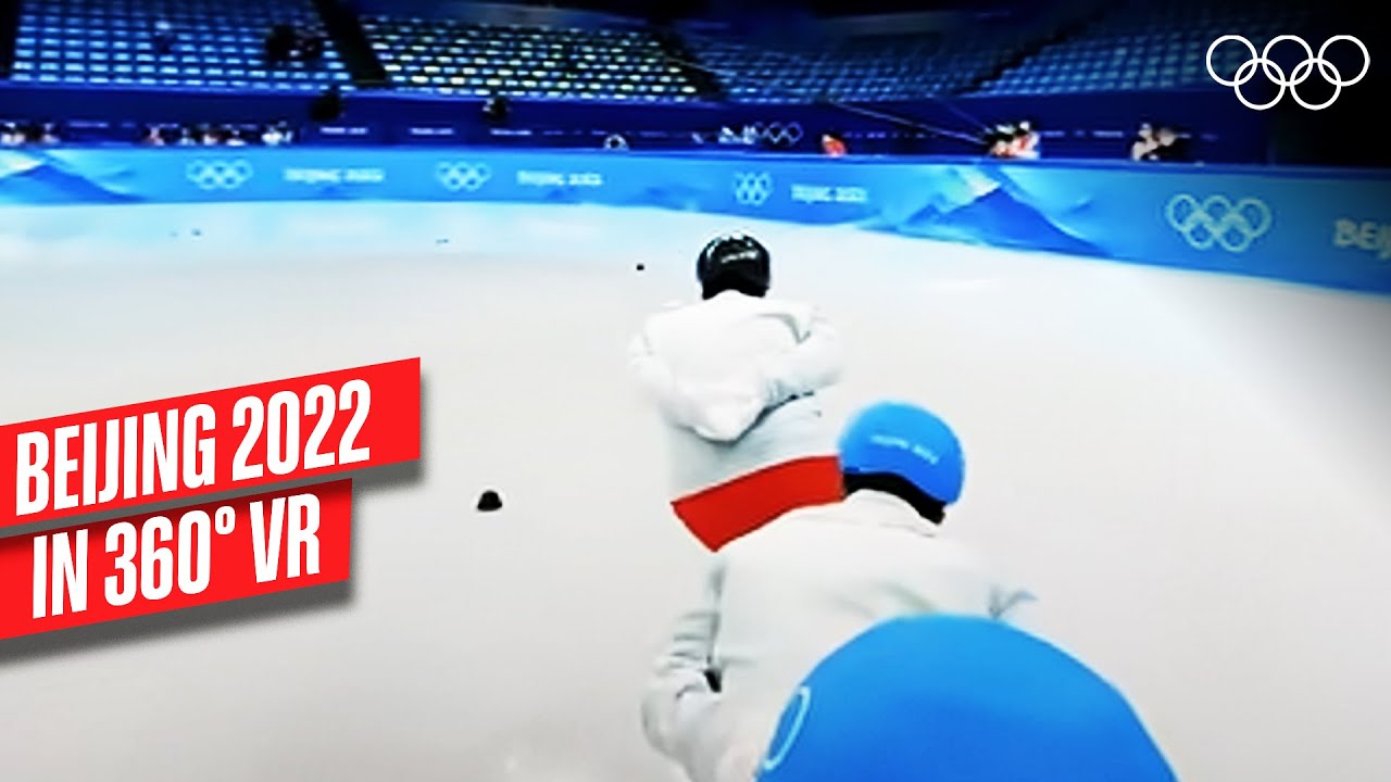 Experience Olympic Short Track - in 360° VR! 🕶 - YouTube
