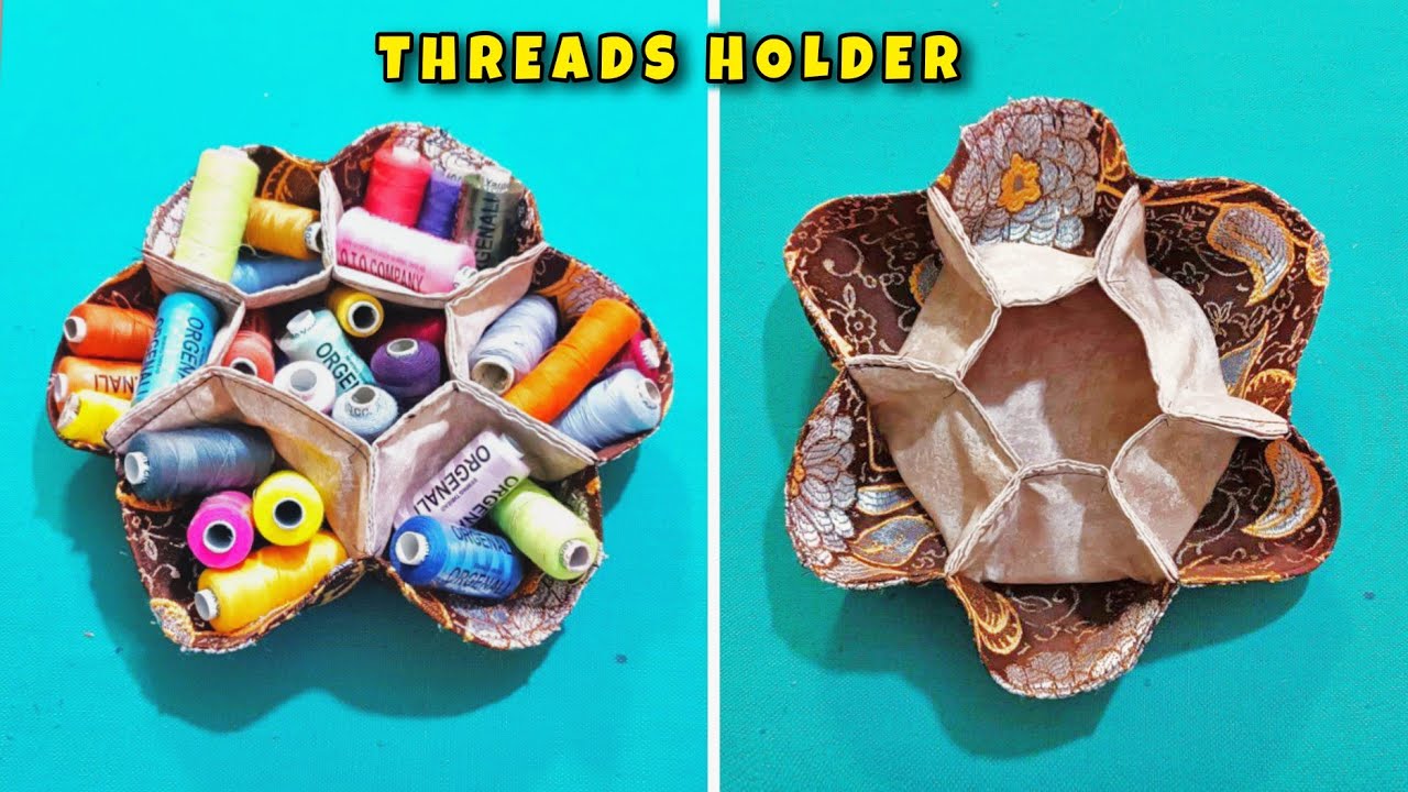 DIY HOLDER BAG - A VERY ATTRACTIVE HOLDER BAG TO KEEP THREADS - YouTube