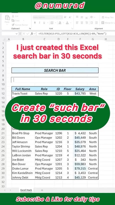 How to Create Such Bar in Excel? NU MURAD #excel - YouTube