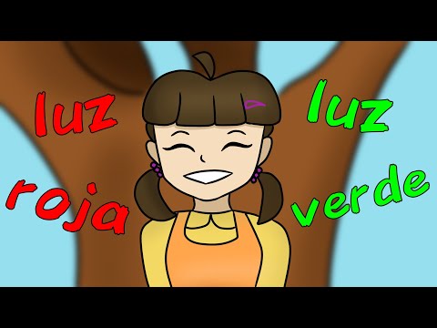 cómo jugar luz roja luz verde //squid game animación//