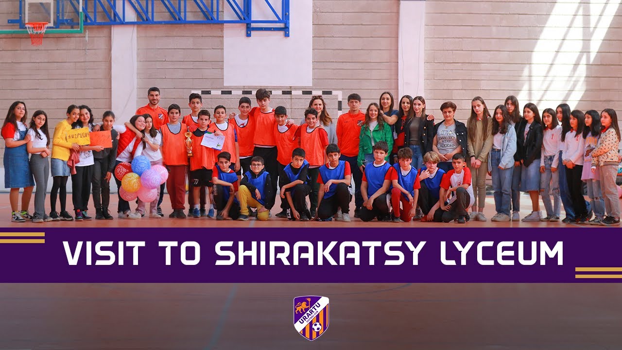 «Ուրարտուի» այցը Անանիա Շիրակացի ճեմարան | Visit of Urartu FC to ...