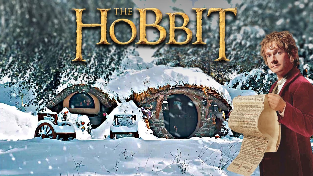 Winter in The Shire ️☃️ Lord of the Rings inspired Ambience & Christmas ...