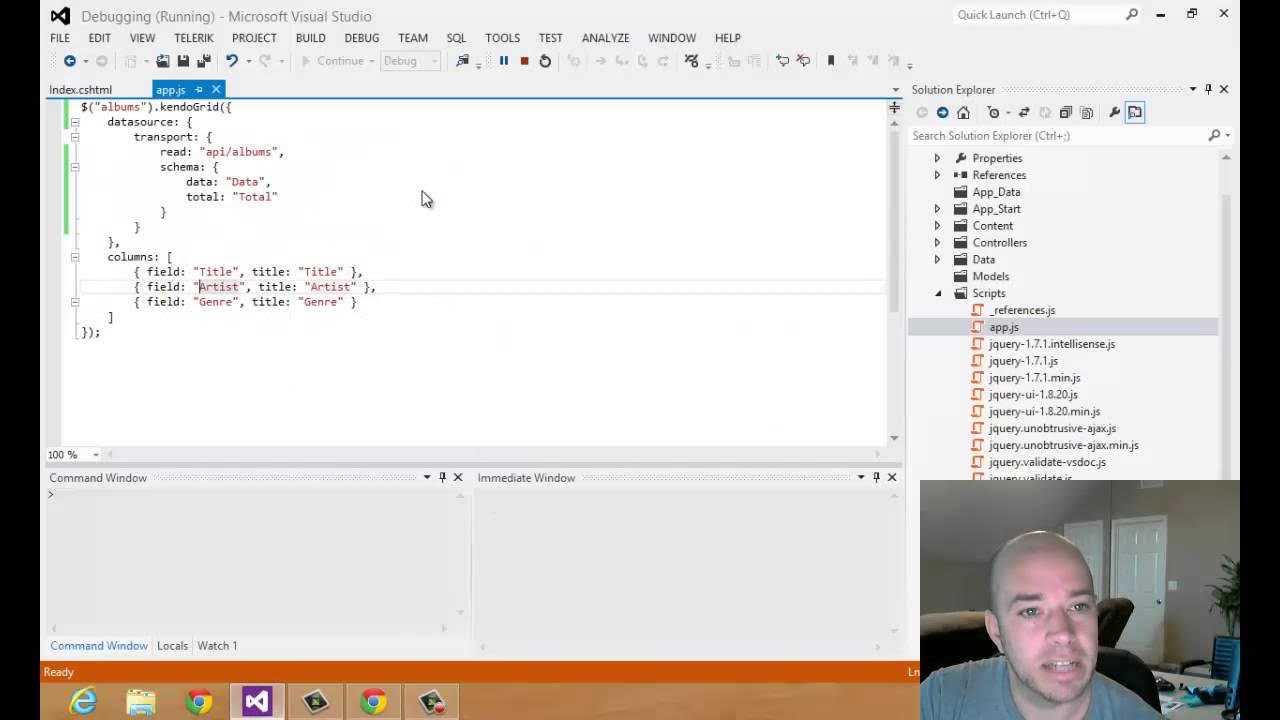 Debugging Kendo UI Applications - YouTube