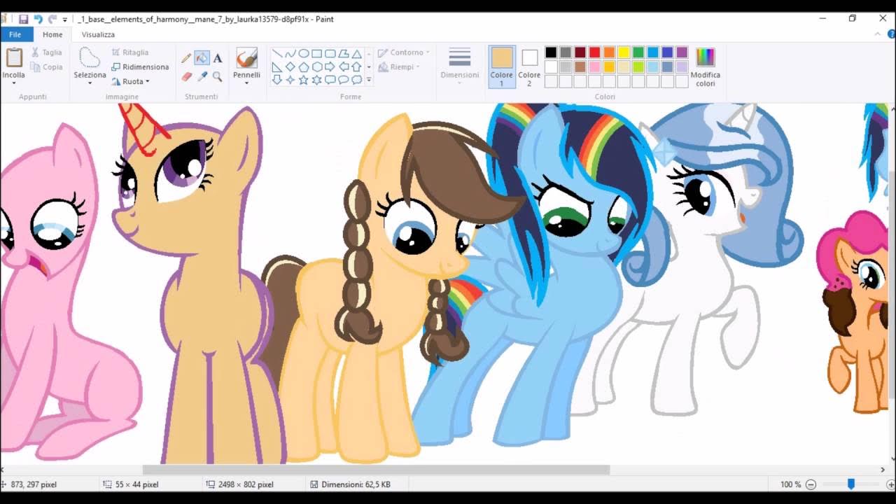 My Next Generation |Mane 6| - SpeedPaint - YouTube