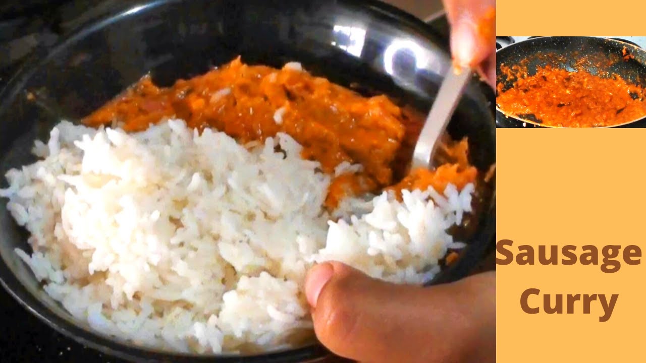 My hungry daughter is making sausage curry recipe / sausage curry for ...